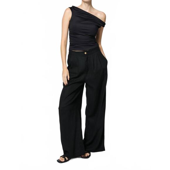 AMANDA MARIA | Pants & Jumpsuits | New Amanda Maria Linen Blend Trouser ...